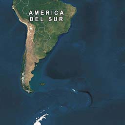 Satélite mapa del Mundo // Mapa de la Tierra servicio enlinea